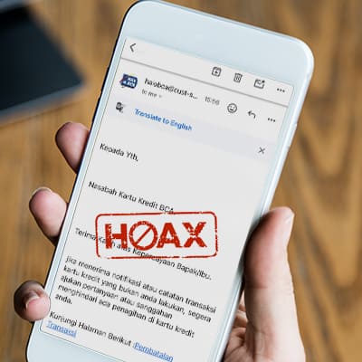 BCA - Beware of Transaction Cancellation Email Scams on Behalf of BCA