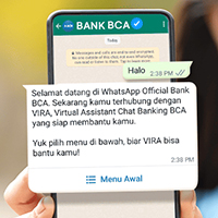 BCA - Kini Hadir Layanan VIRA di WhatsApp BCA