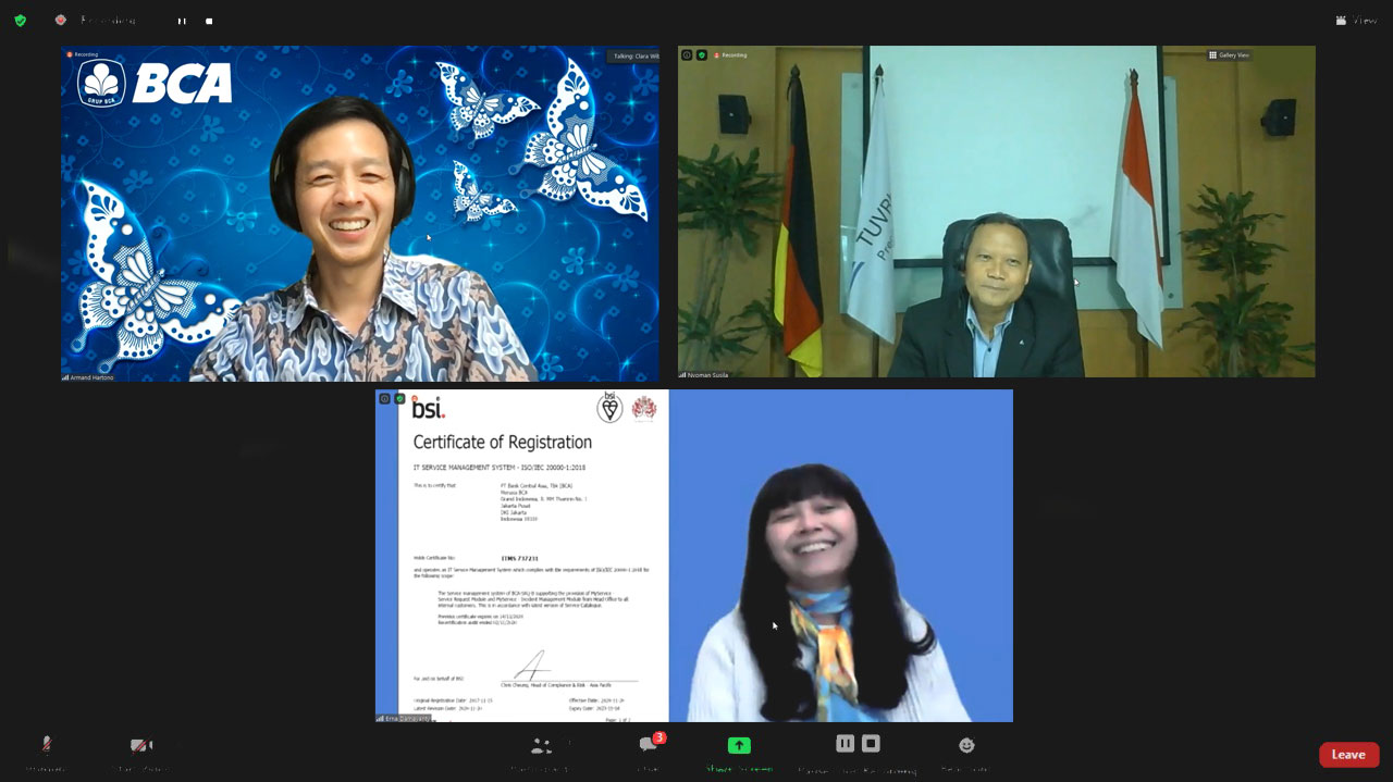 BCA - Data Center BCA Raih Sertifikasi PCI DSS 3.2.1 & ISO 20000-1:2018